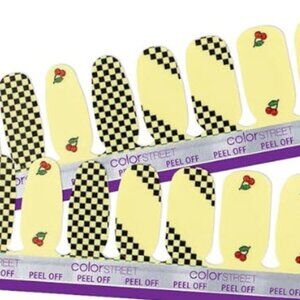 Color Street | Makeup | Retired Color Street Checks N Cherries Nail ...